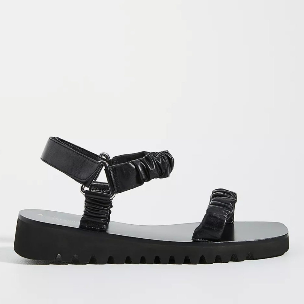 Anthropologie Fiona/Eva Sport Sandals In Black - Gem
